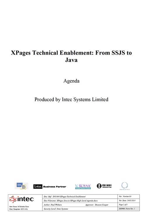 XPages & Java | JavaScript Development Company UK